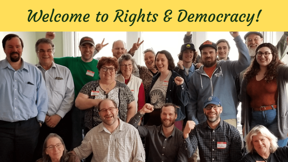 Welcome to Rights & Democracy conference call | RAD Movement